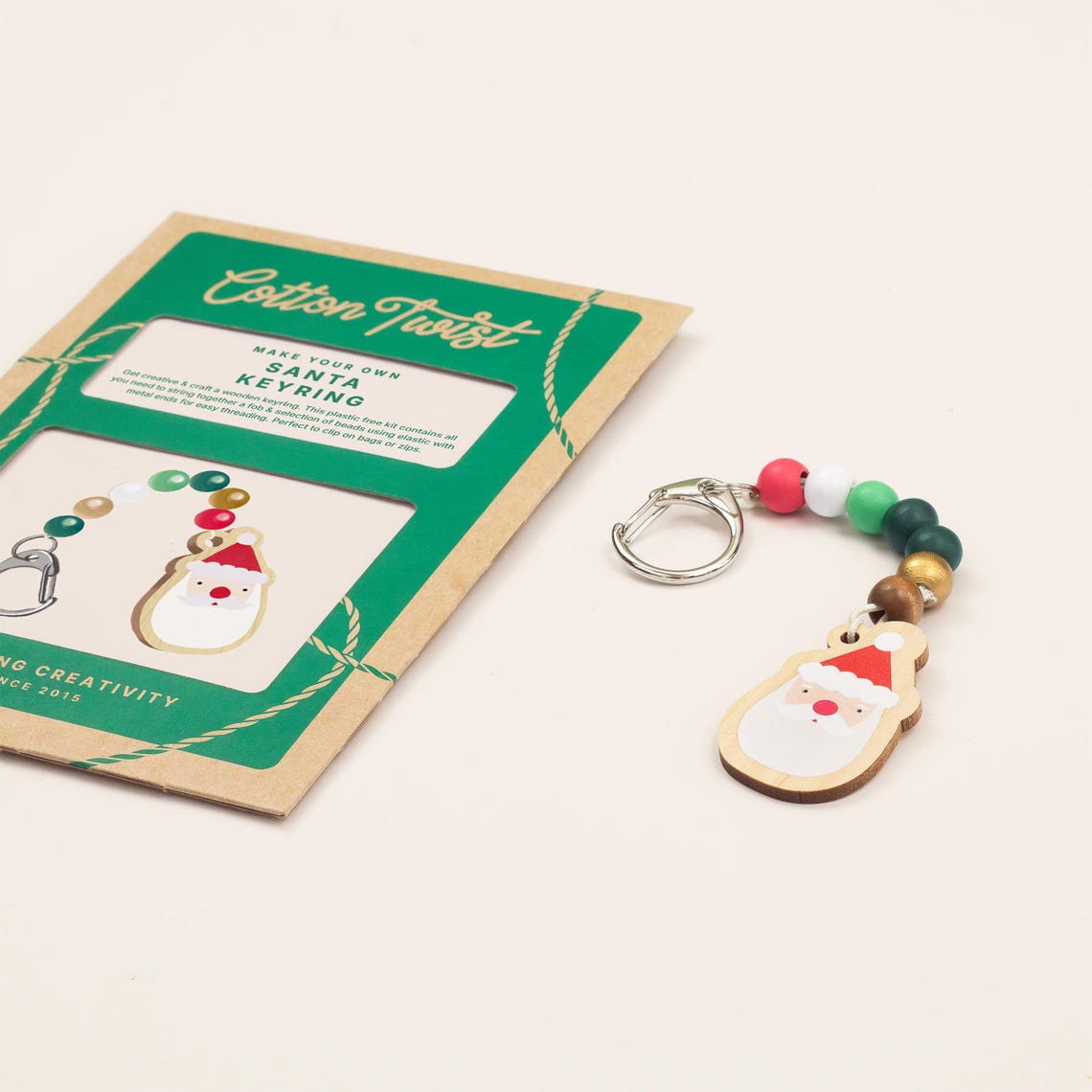 Make Your Own Santa Claus Keyring | Stocking Filler Craft Kit - Etsy