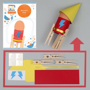 Make Your Own Rocket Egg | Party Bag Filler Rocket Craft | Easter Craft ...