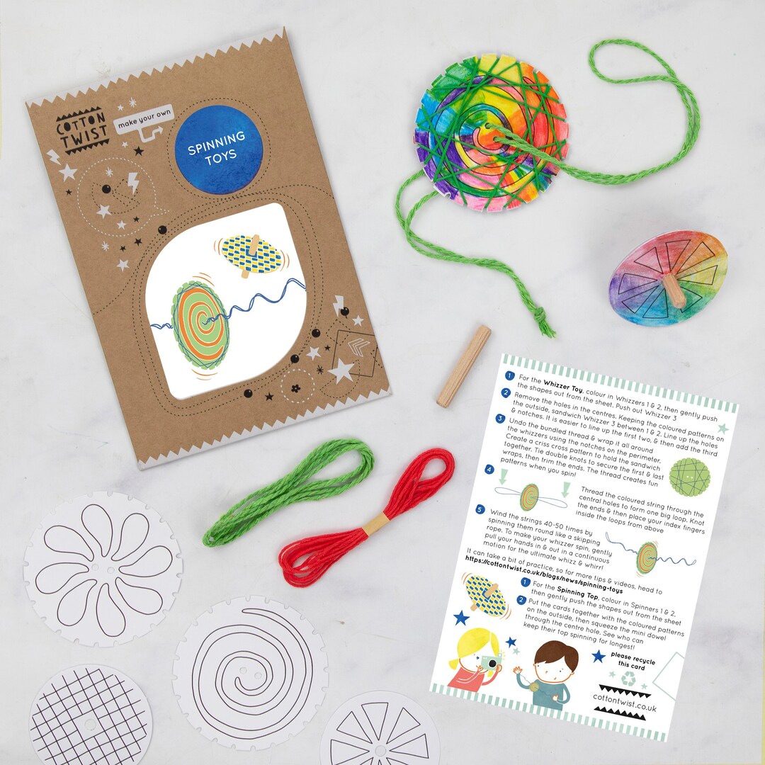 Make Your Own Spinning Toys Kit Party Bag Filler Craft Kit - Etsy