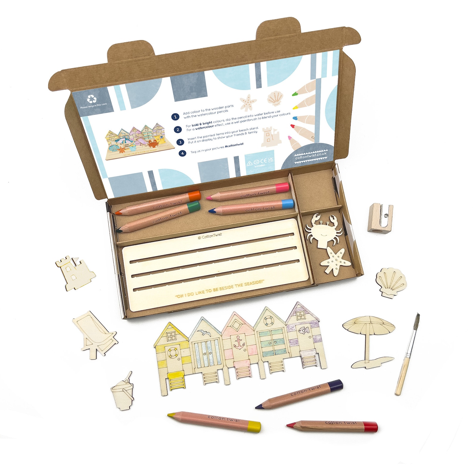Beach Scene Craft Kit | Personalised Eco-friendly Craft Activity - Etsy