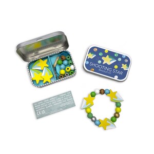 Personalised Shooting Star Bracelet Gift Kit | Wooden Beads, Space ...