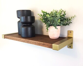 Gold shelf brackets | Etsy