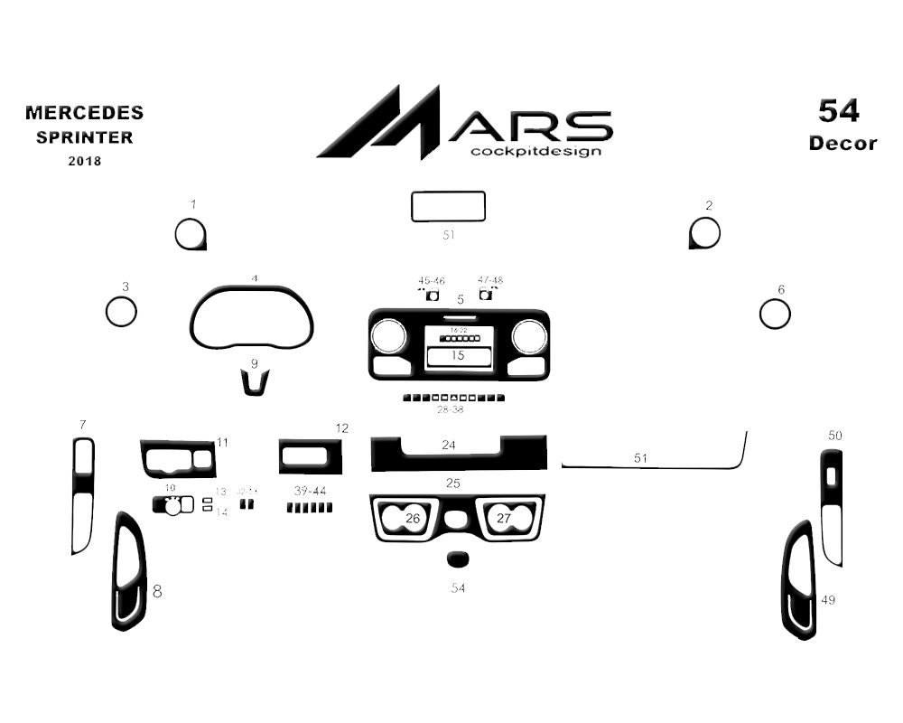MERCEDES SPRİNTER Dash Trim Kit 2020-2023 - Etsy