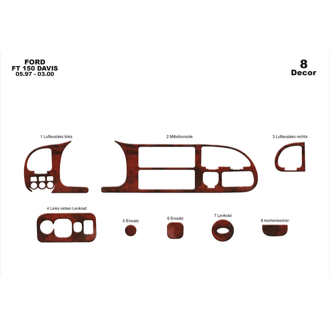 Ford Transit Dash Trim Kit 1997-2000 - Etsy