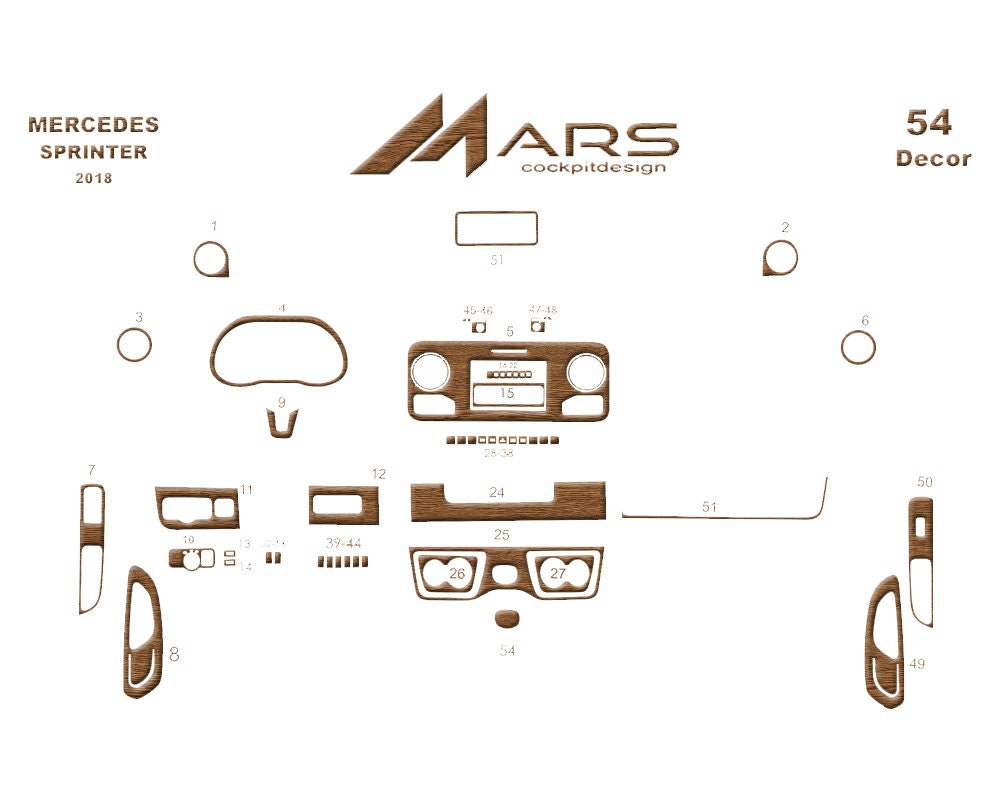 MERCEDES SPRİNTER Dash Trim Kit 2020-2023 - Etsy