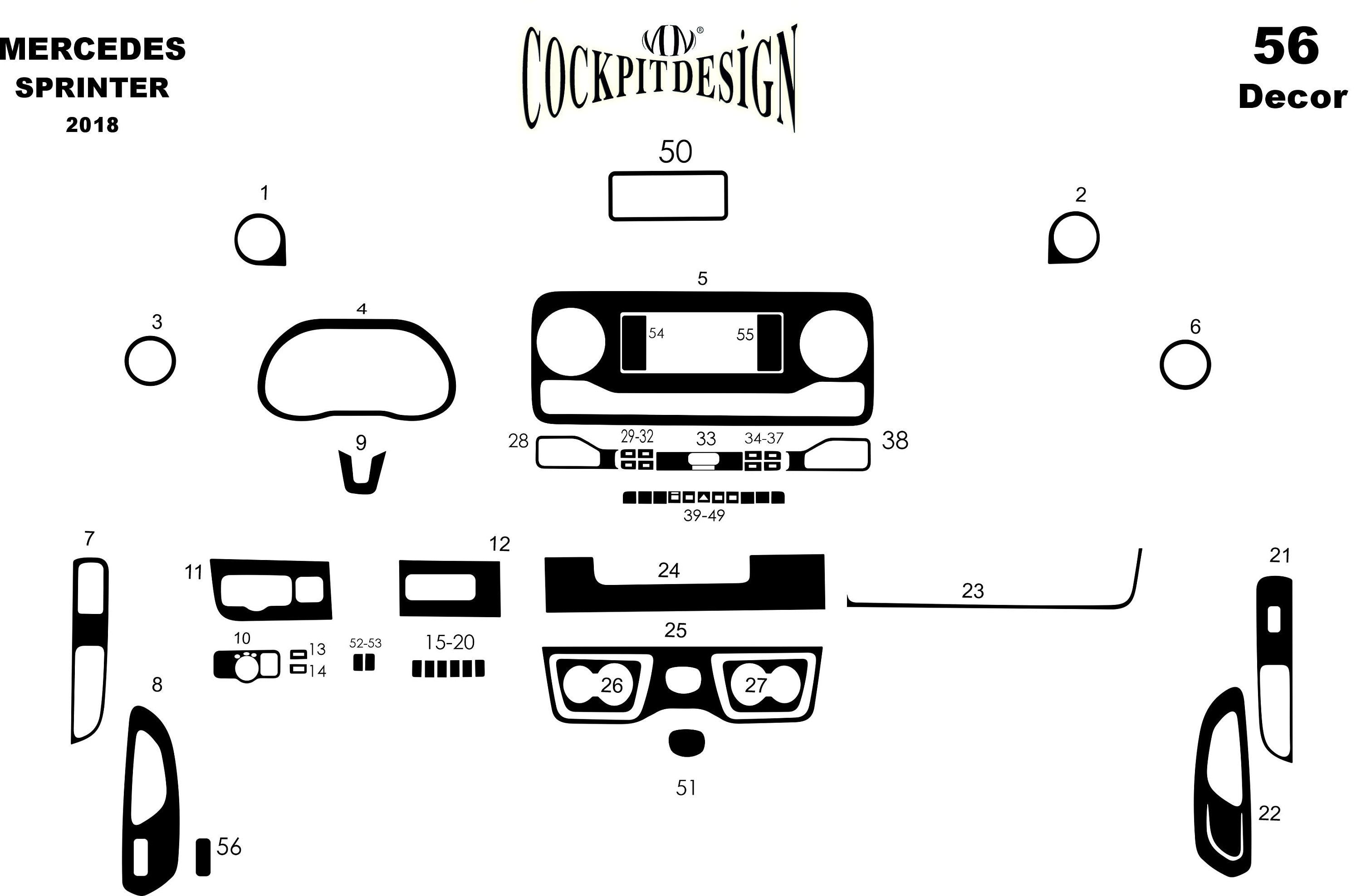 MERCEDES SPRİNTER Dash Trim Kit 2020-2023 - Etsy