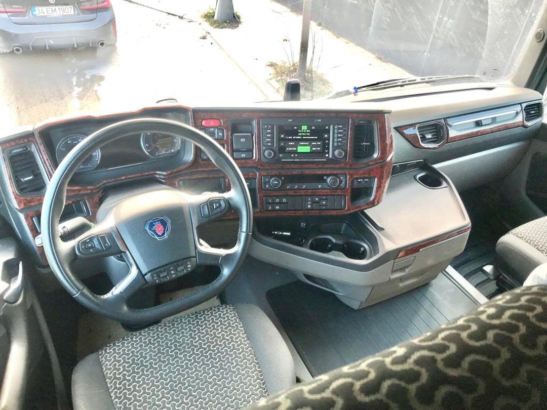 Wood Look Dash Trim Kit for Scania R Dash Trim Kit 2020- Auto Interior ...