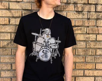 Drummer tshirt | Etsy