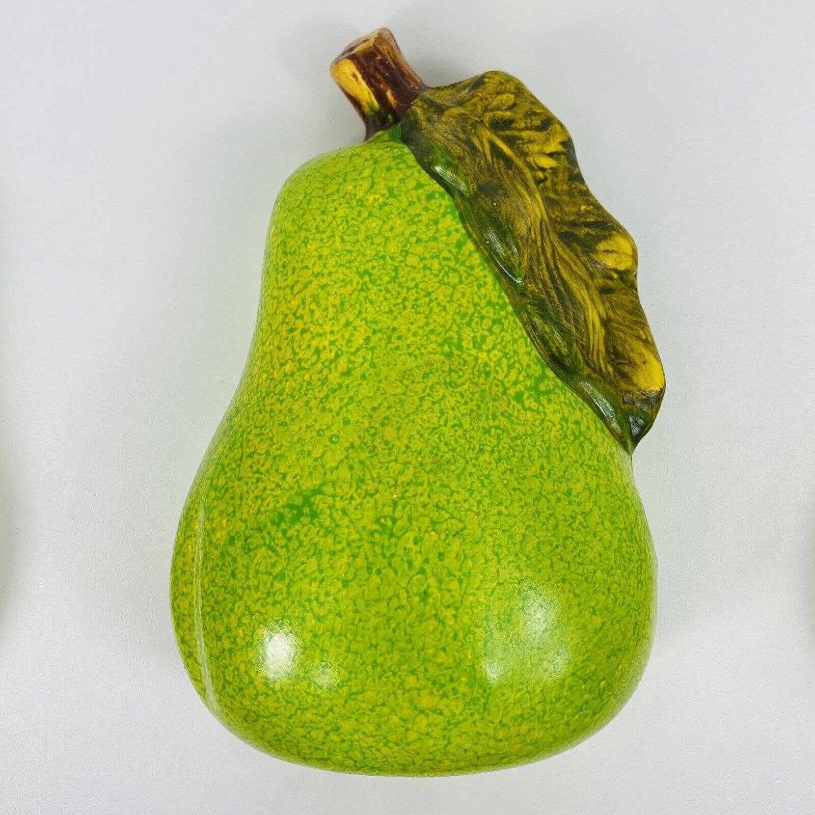 Vtg 8 Ceramic Pears Wall Hanging Set 3 Green Yelllow Speckled - Etsy