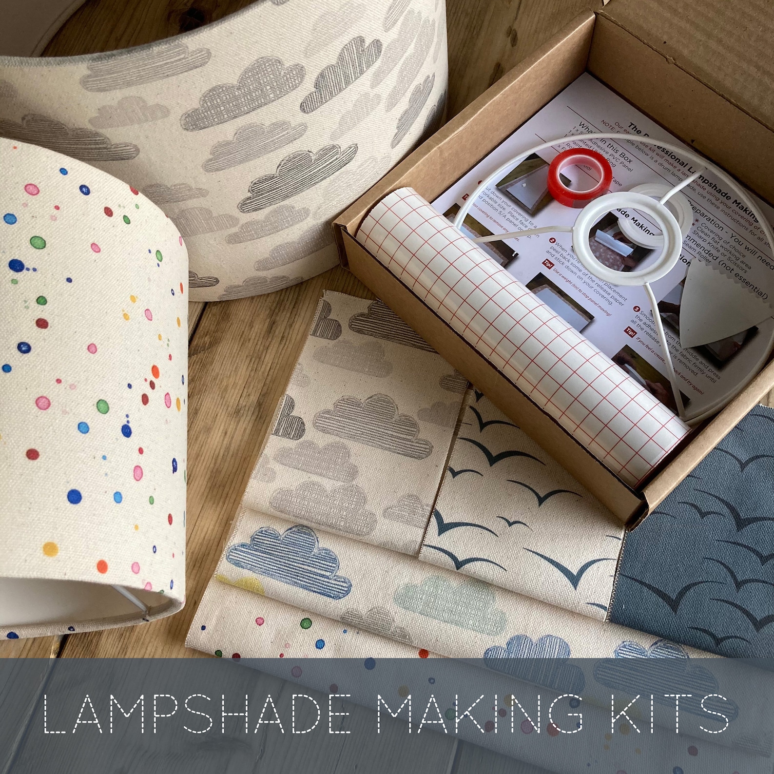 Lampshade Making DIY Craft Kit 20cm 25cm and 30cm Drum | Etsy UK
