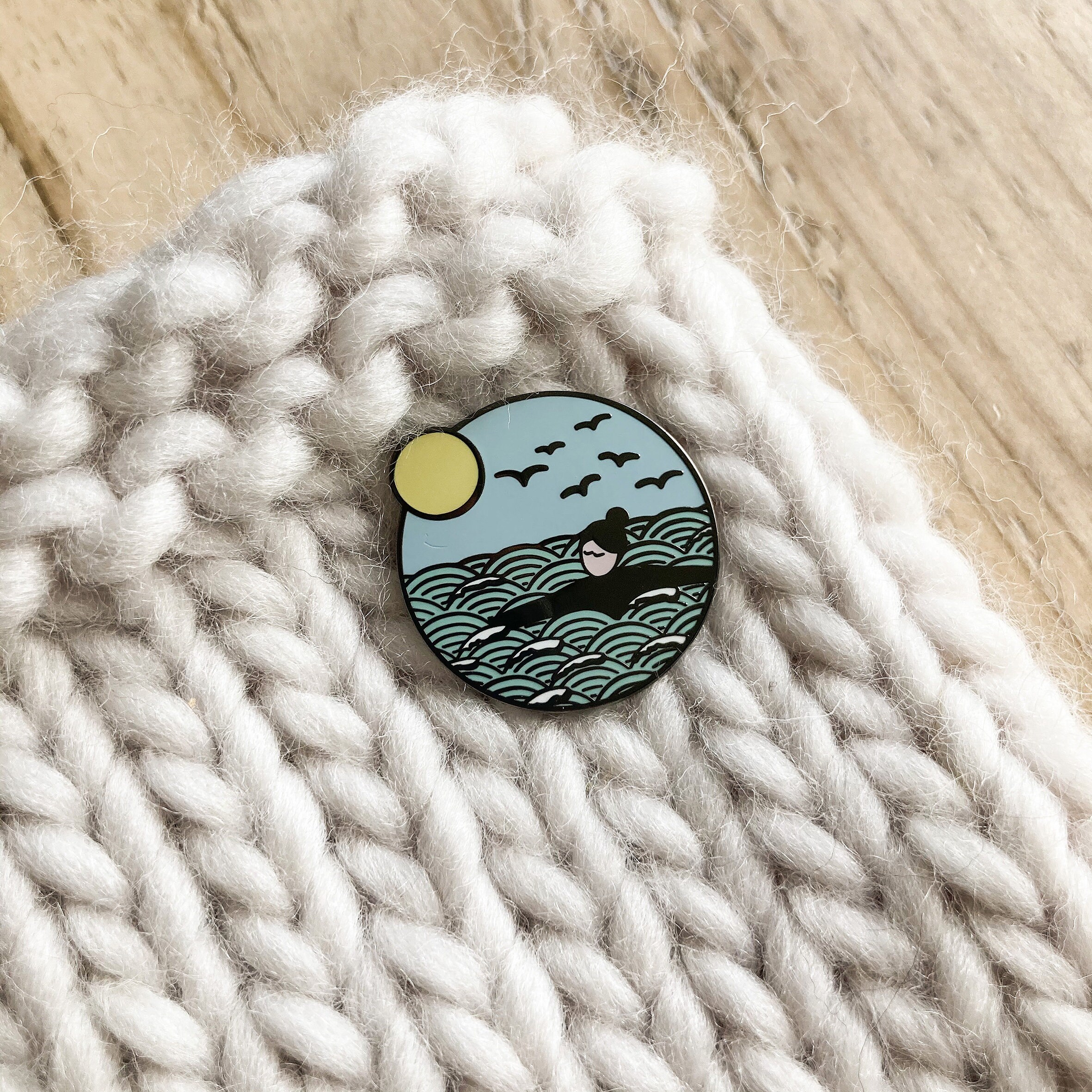 Wild Swims Enamel Pin Hard Enamel Black Nickel Pin Badge - Etsy UK