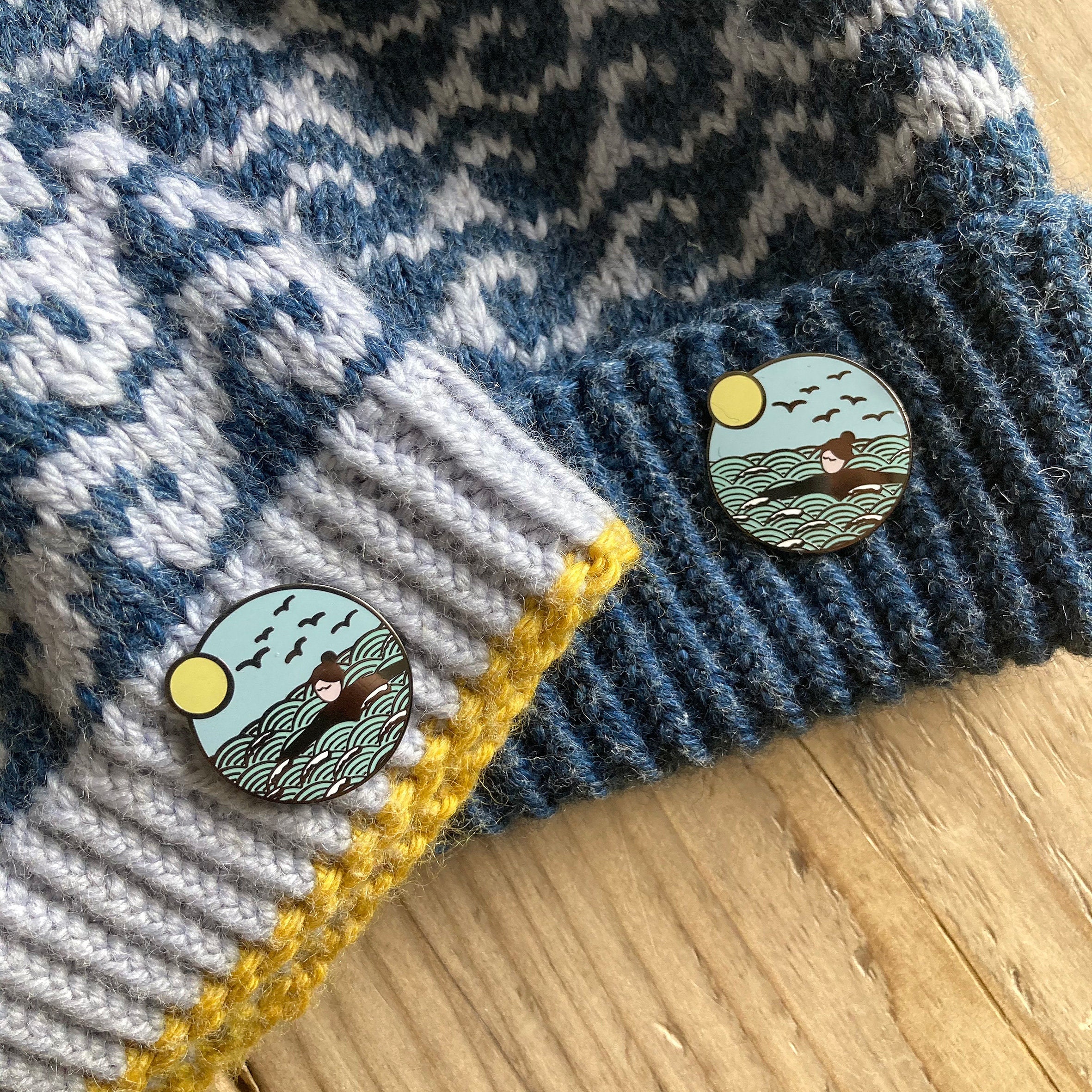 Wild Swims Enamel Pin Hard Enamel Black Nickel Pin Badge | Etsy UK