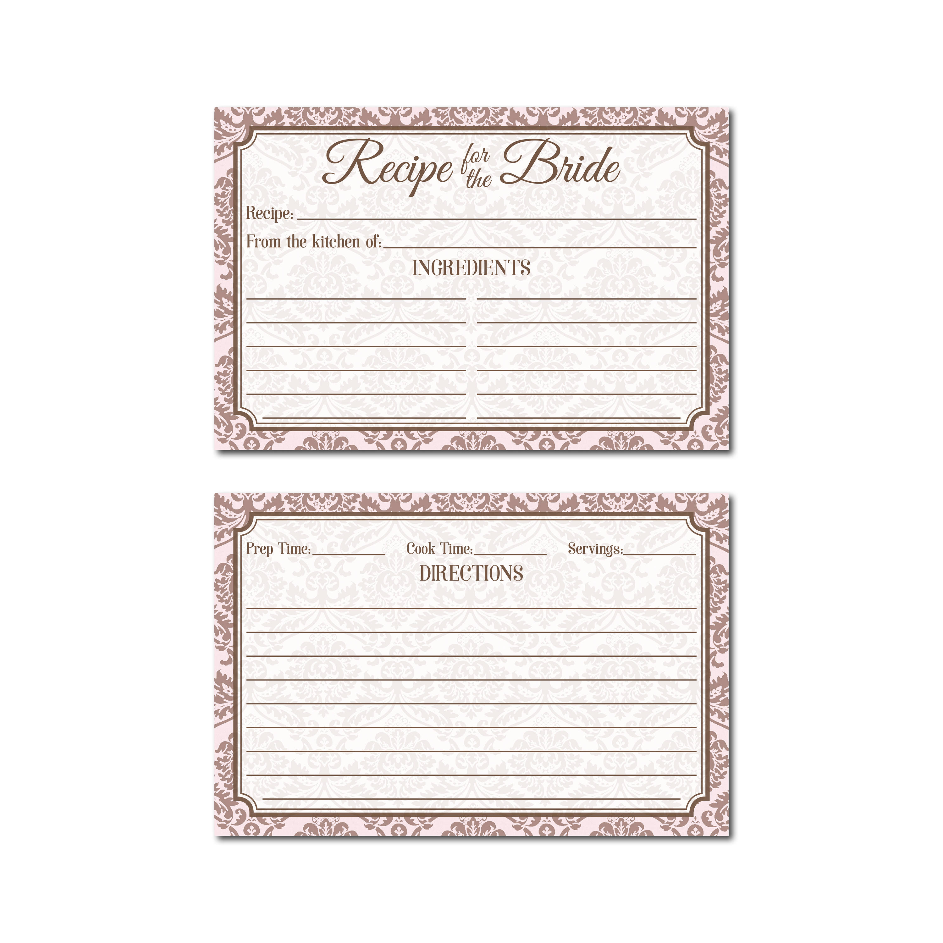 Personalized Recipe Card Printable Recipe Card Printed - Etsy