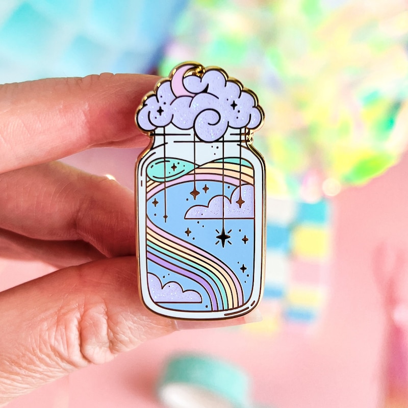 Pastel Enamel Pin - Etsy