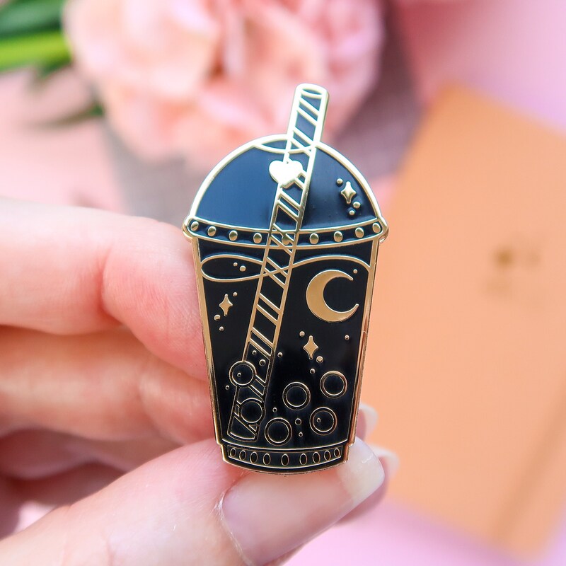 Bubble Tea Enamel Pin - Etsy