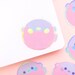 Purple Puffer Fish Holographic Sticker, Holo, Cute Stickers, Planner ...