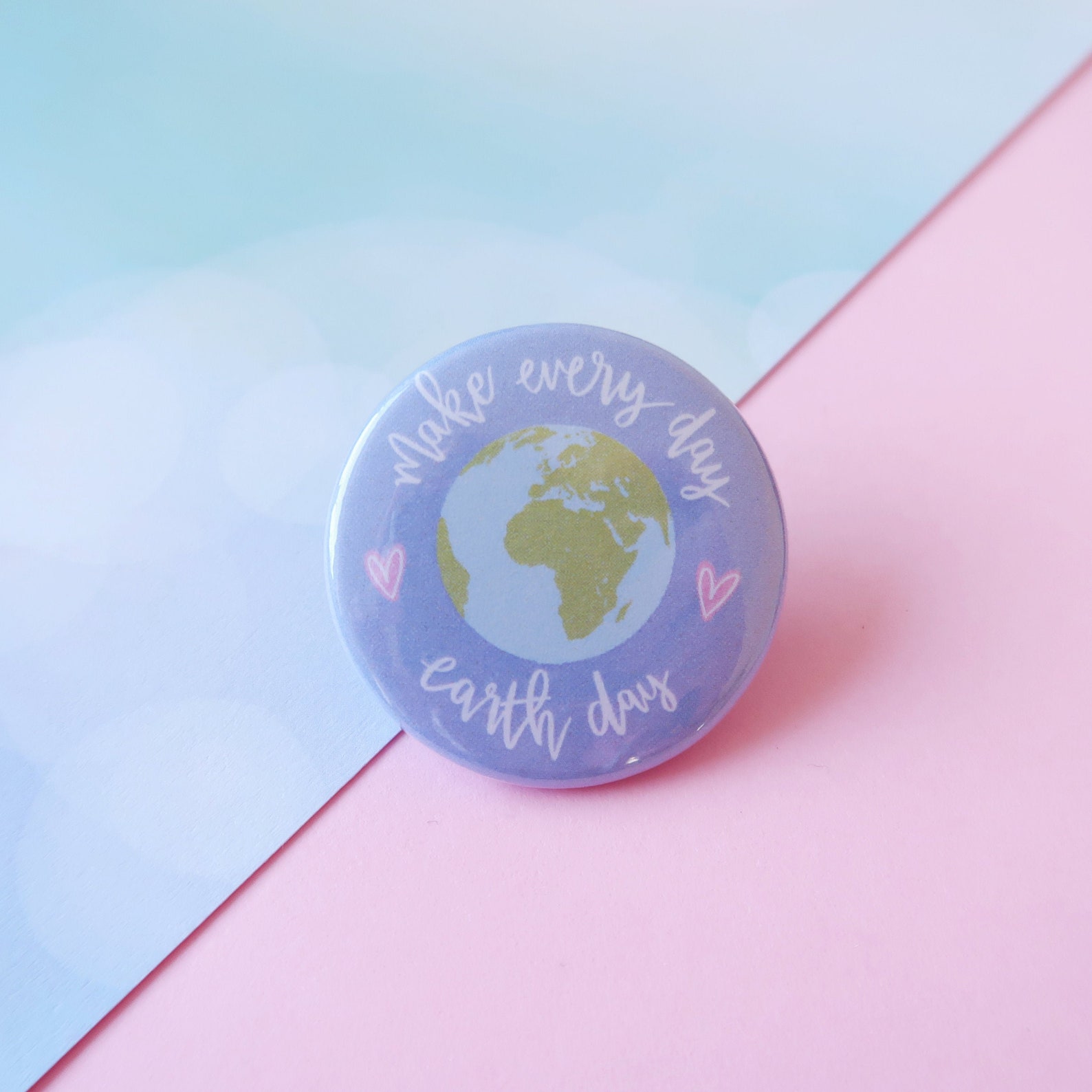 Earth Day Badge Pin Badge Button Badge Pastel Badge Cute - Etsy UK
