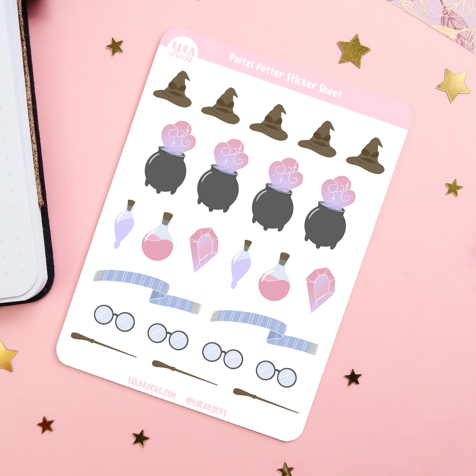 Pastel Wizard Sticker Sheet Cute Stickers Planner Sticker | Etsy