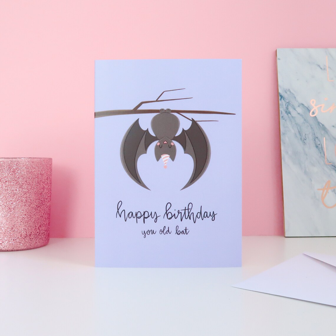 Happy Birthday Old Bat Greeting Card Cards for Him Cards for - Etsy