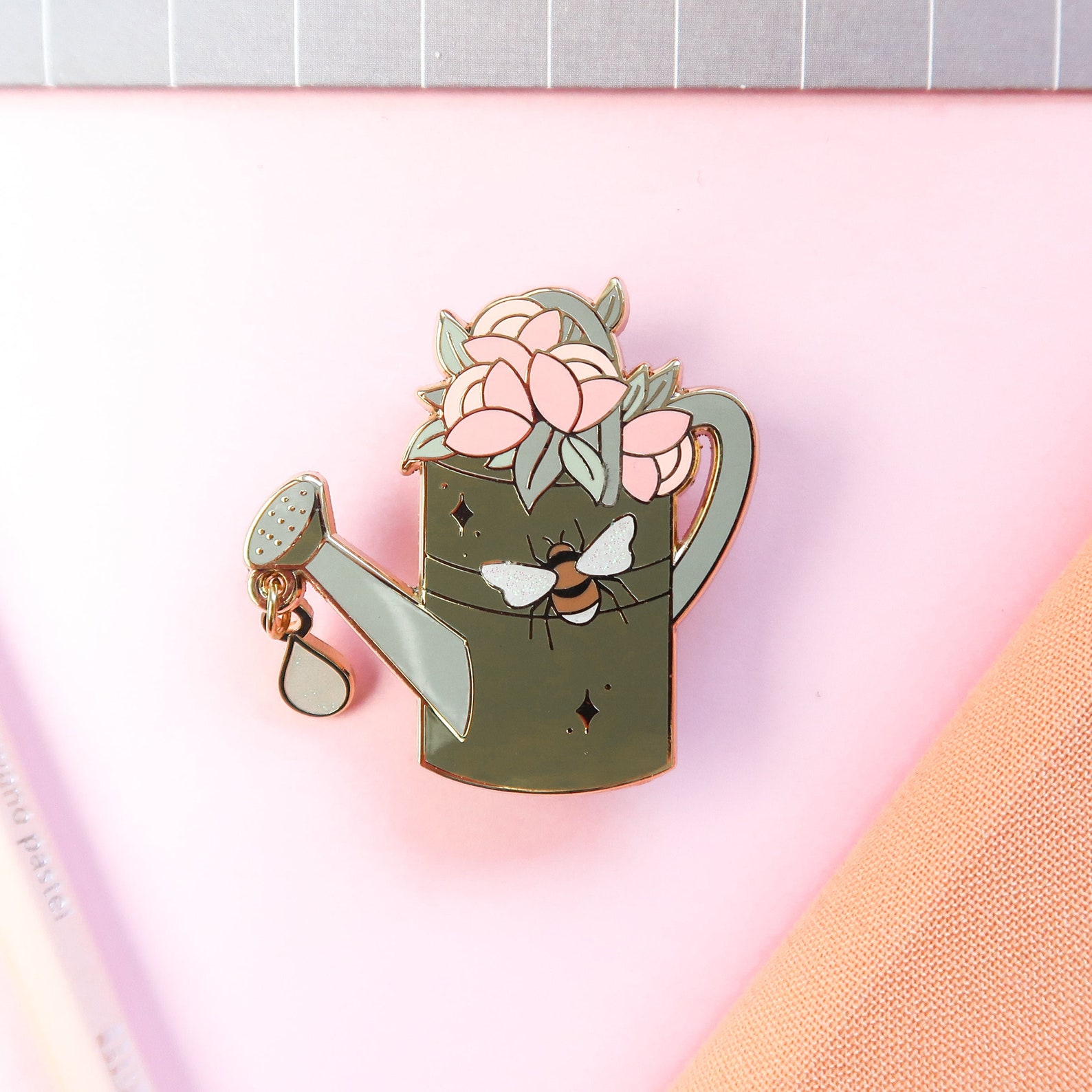 Watering Can Enamel Pin Cute Enamel Pin Pin Badge Potion - Etsy