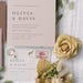 Custom Wedding Invitation | Rust & Blush Wedding Suite | Editable ...