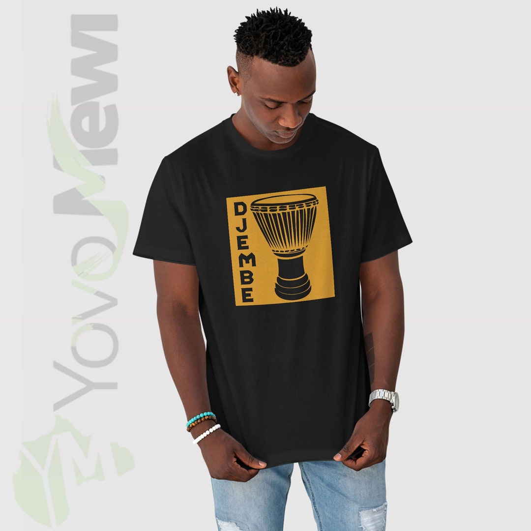 Black T-shirt, DJEMBE, Djembe Design, Djembefola T-shirt, Black or ...