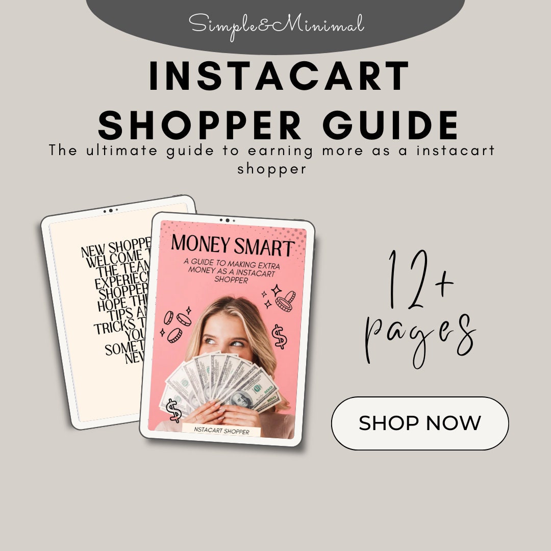 Instacart Guide How to Make Extra Money as an Instacart Shopper - Etsy