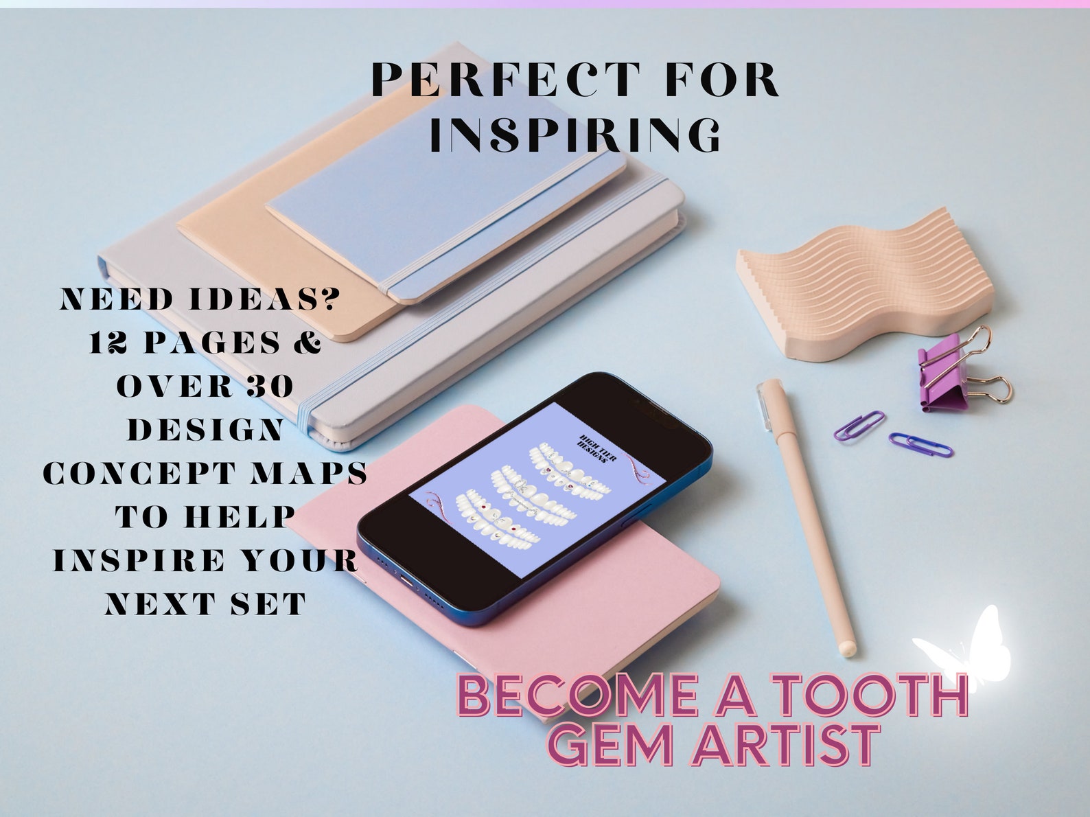 12 Page Concept Tooth Gem Design Map, Tooth Gem Inspo, Tooth Gem Design ...
