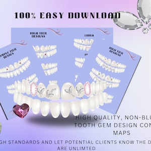 12 Page Concept Tooth Gem Design Map, Tooth Gem Inspo, Tooth Gem Design ...