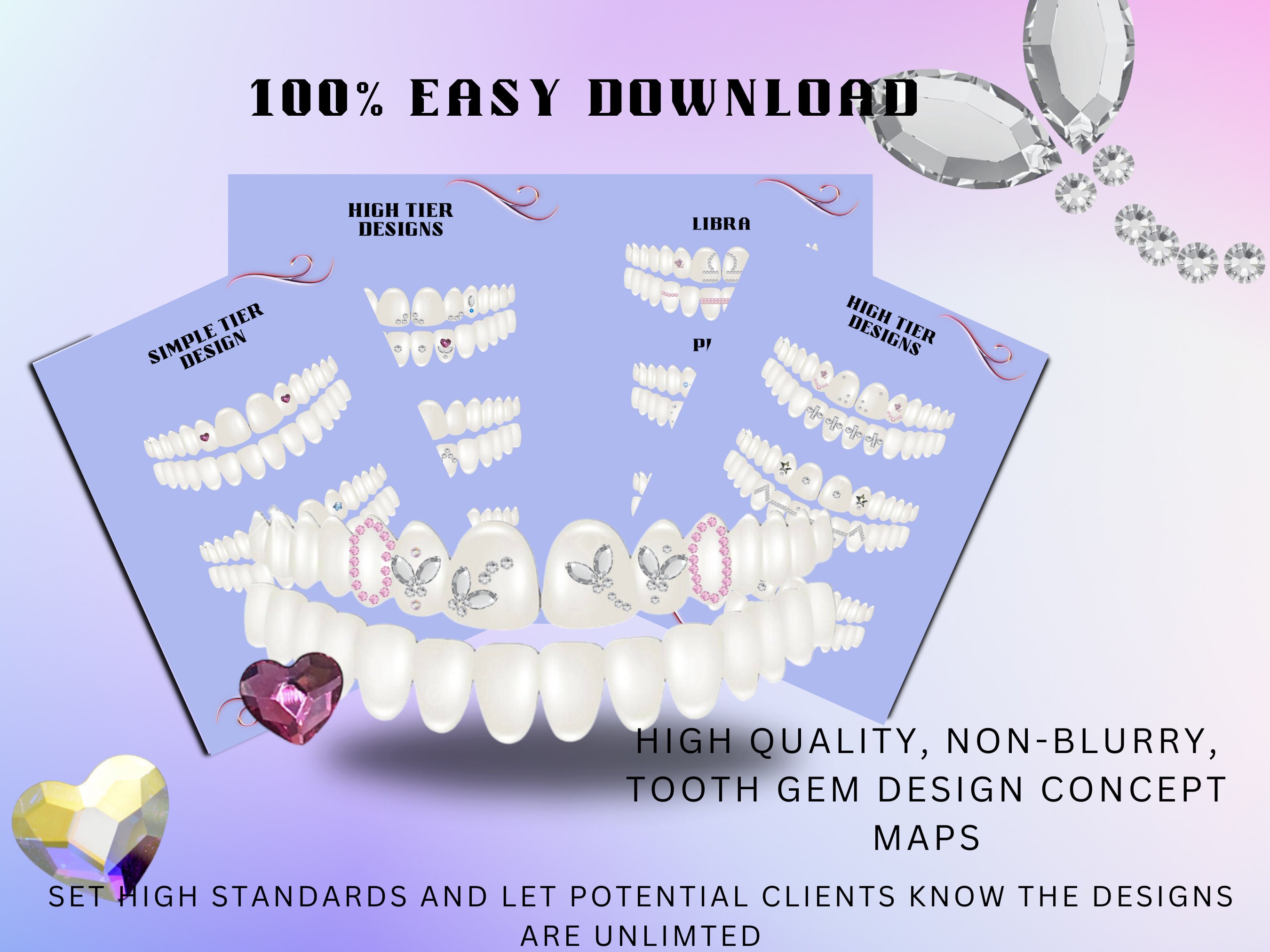 12 Page Concept Tooth Gem Design Map, Tooth Gem Inspo, Tooth Gem Design Map, Tooth Gem Business ...
