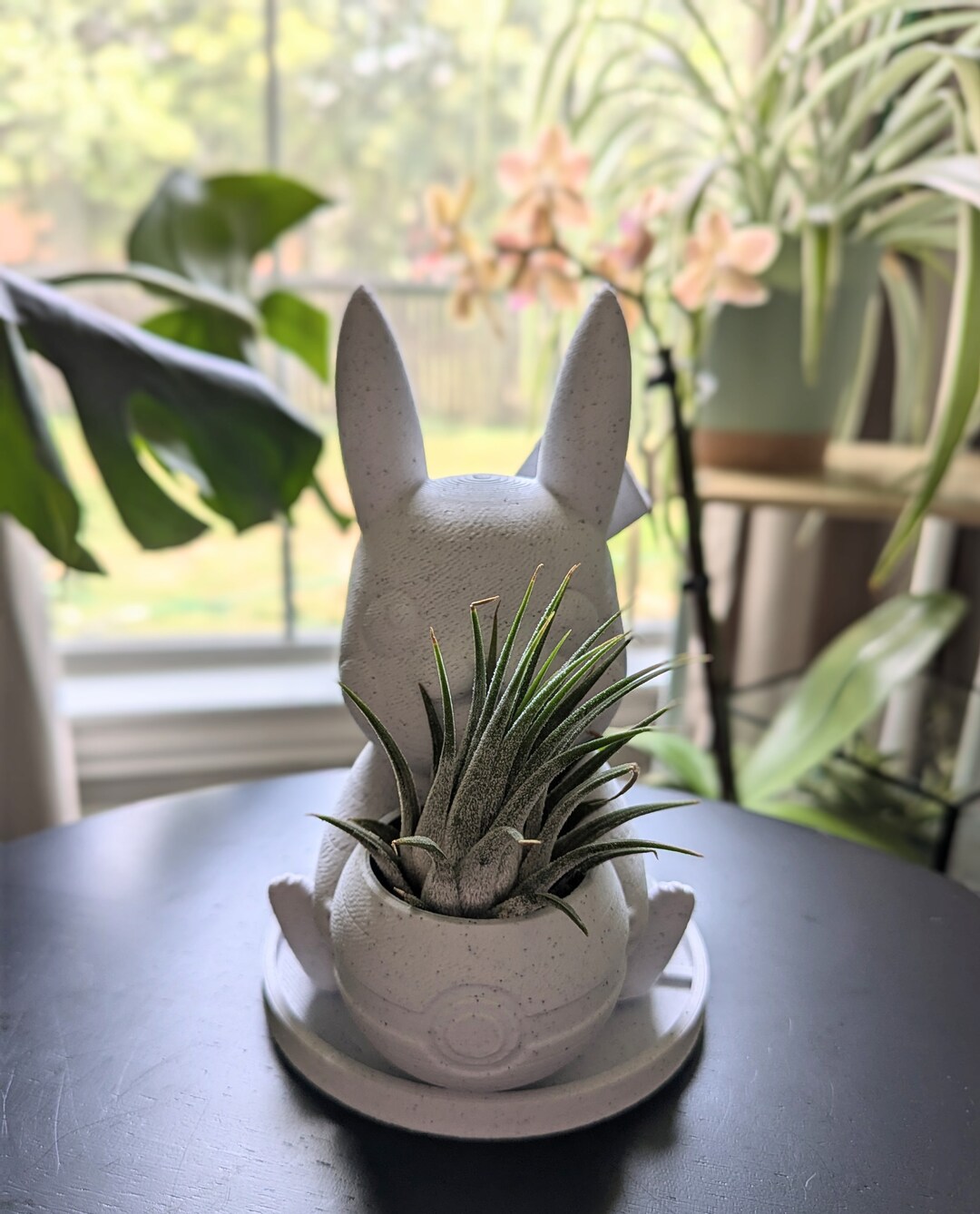 Pokemon Pikachu Pot With Poké Ball Tray White Marble PLA - Etsy