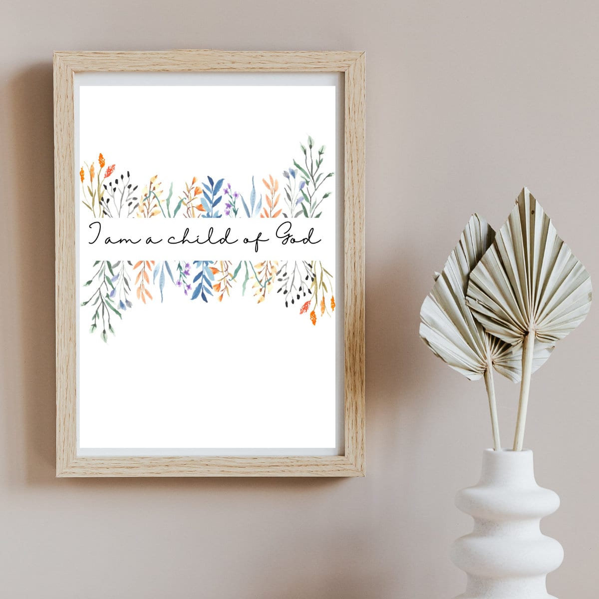 I Am a Child of God, Scripture Wall Art, Christian Gift, Bible Verse ...