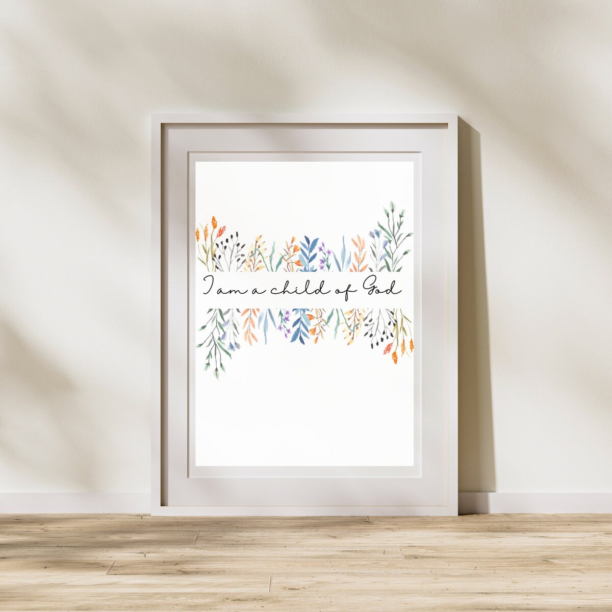 I Am a Child of God, Scripture Wall Art, Christian Gift, Bible Verse ...