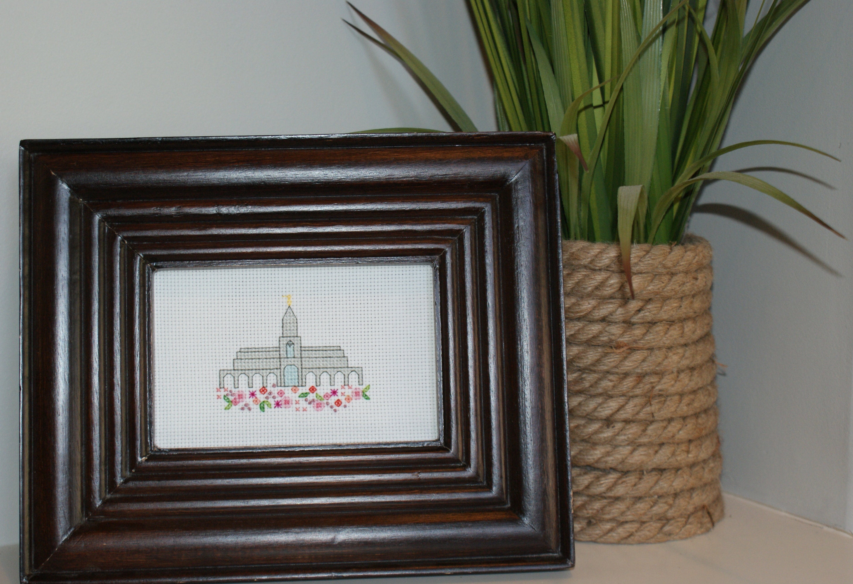 Bountiful Temple Mini Cross Stitch Pattern Little Square - Etsy