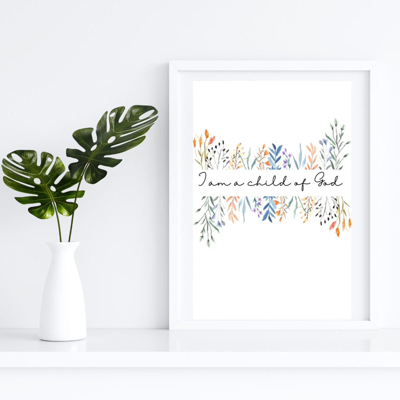 I Am a Child of God, Scripture Wall Art, Christian Gift, Bible Verse ...