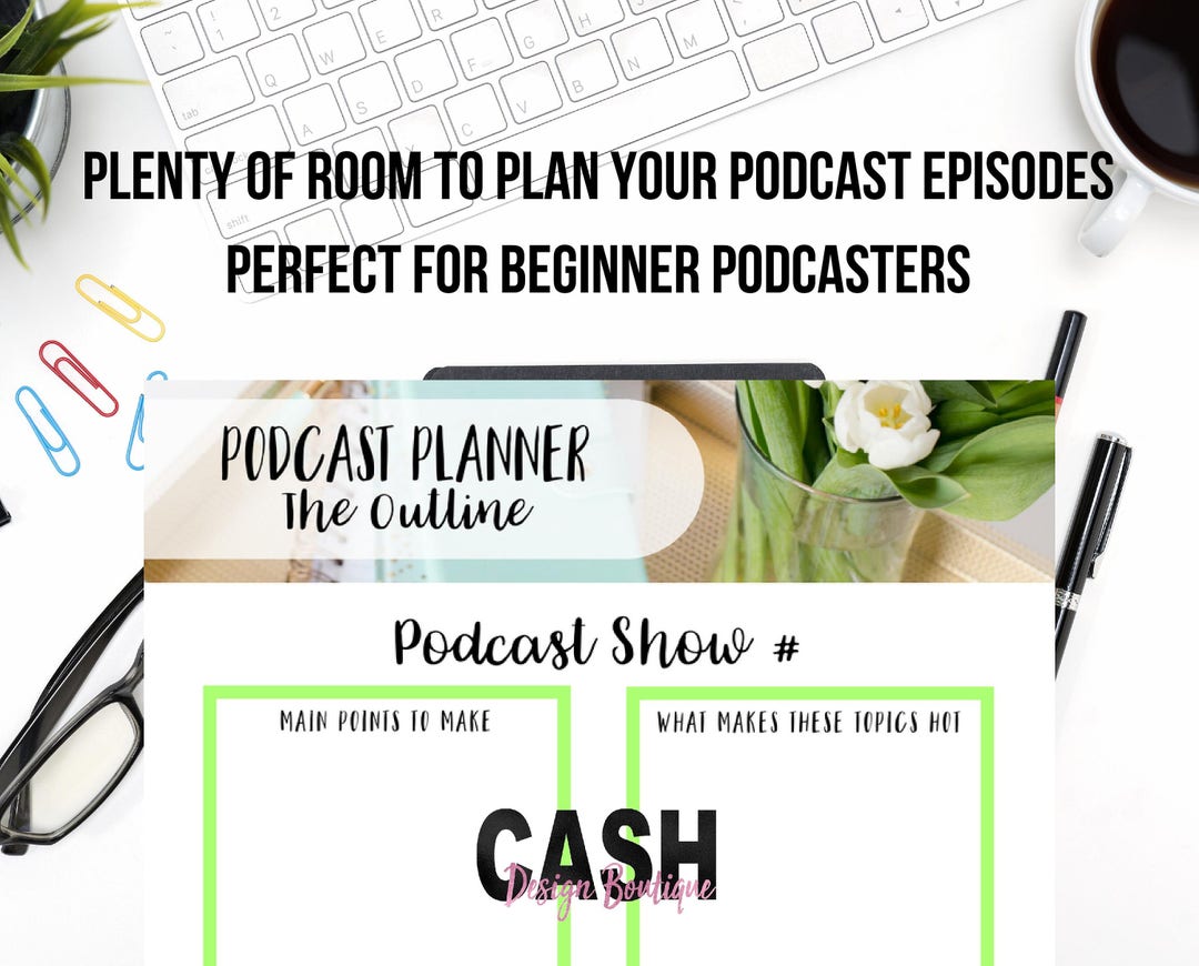 Daily Podcast Planner | Printable Podcast Planner | Instant Download - Etsy