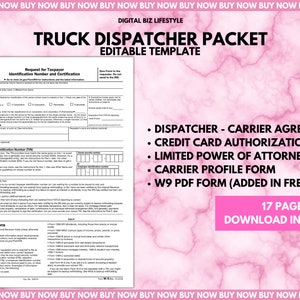 17-page Truck Dispatcher Packet Agreement Contract Template ...