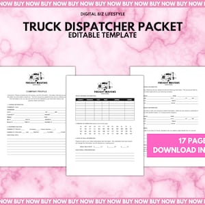 17-page Truck Dispatcher Packet Agreement Contract Template ...
