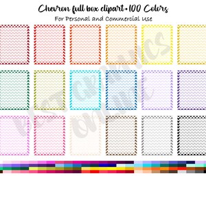 100 Chevron Print Full Box Planner Sticker, Full Box Daily Planner ...