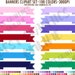 500 Rainbow Frames Clipart Set Labels, Frames Clipart Set, Border ...
