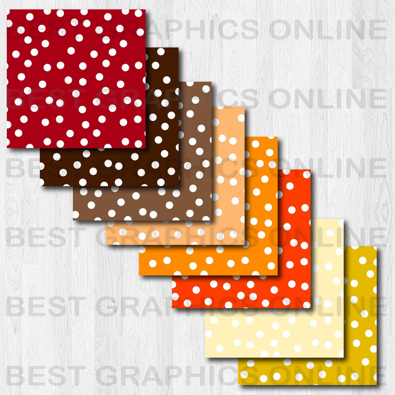 100 Confetti Polka Dot Digital Papers Rainbow Confetti - Etsy