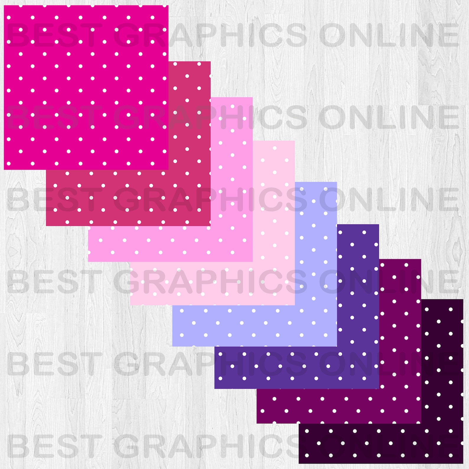 Polka Dot Digital Paper Pack Tiny White Polka Dot Digital | Etsy