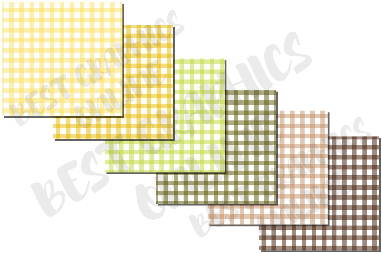 100 Gingham Background Scrapbook Digital Paper Set Gingham - Etsy