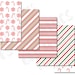 Christmas Candy Digital Papers, Christmas Pattern Background Papers ...