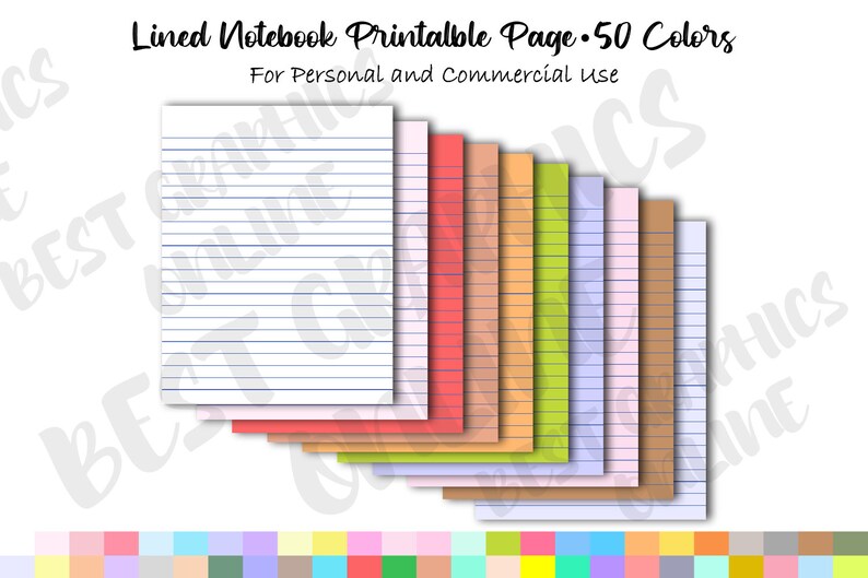 School Digital Papers Notebook Digital Paper Back to School - Etsy