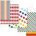 Bright Colors Digital Papers Pack, Primary Colors Background Paper ...
