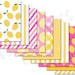 Pink Lemonade Digital Background Papers, Summer Lemonade Pattern Paper ...