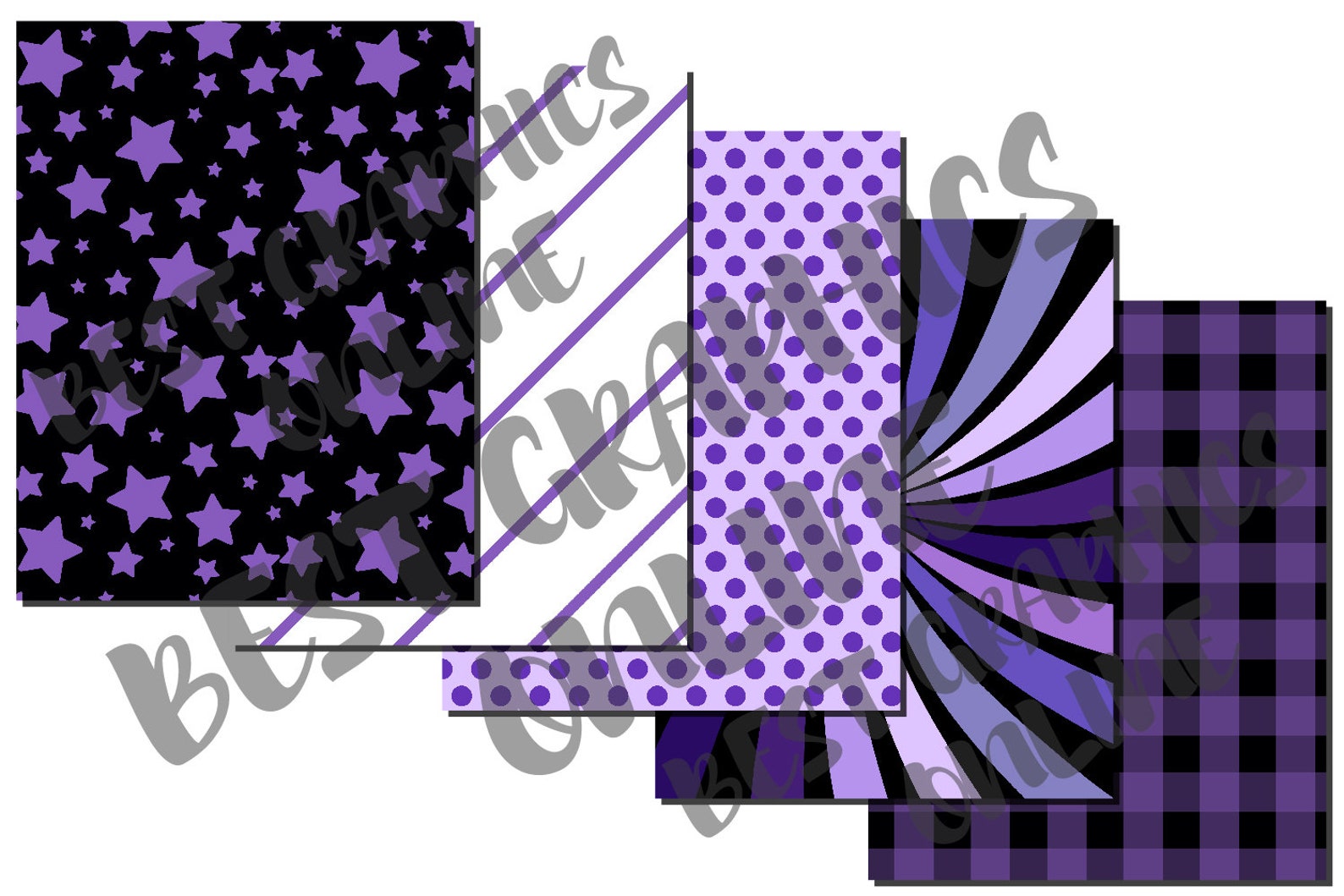 Purple and Black Digital Papers Halloween Purple and Black - Etsy