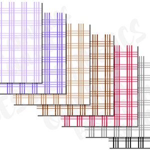 Gingham Digital Papers Set, Gingham Background Papers, Picnic Check ...