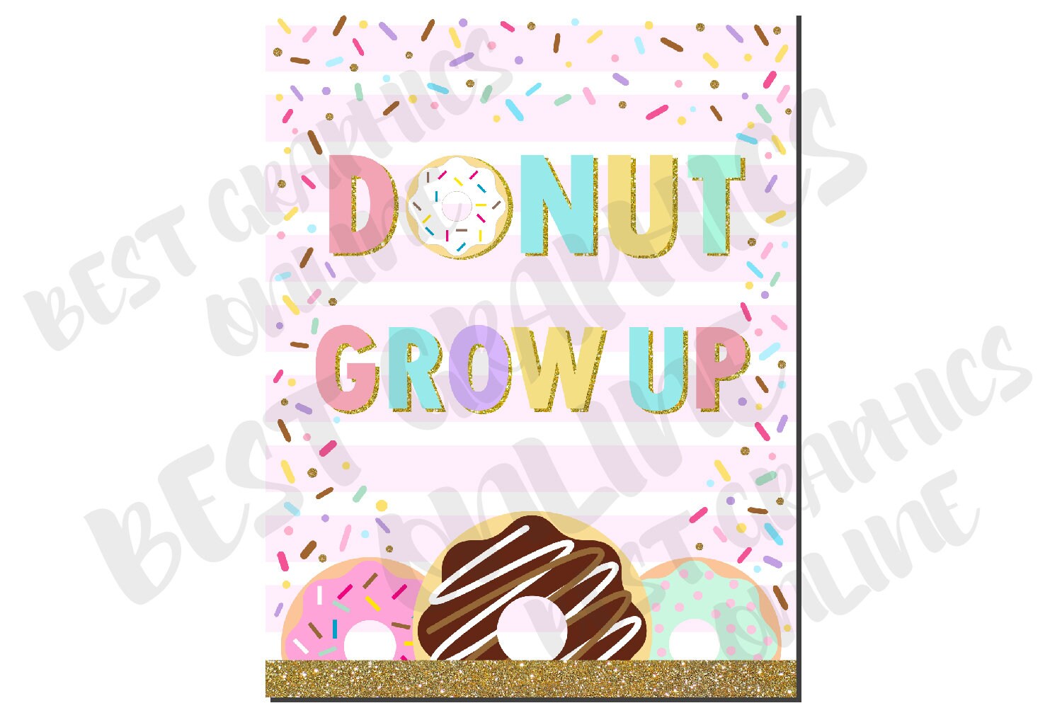 Printable letter size donut table signs Donut birthday party | Etsy